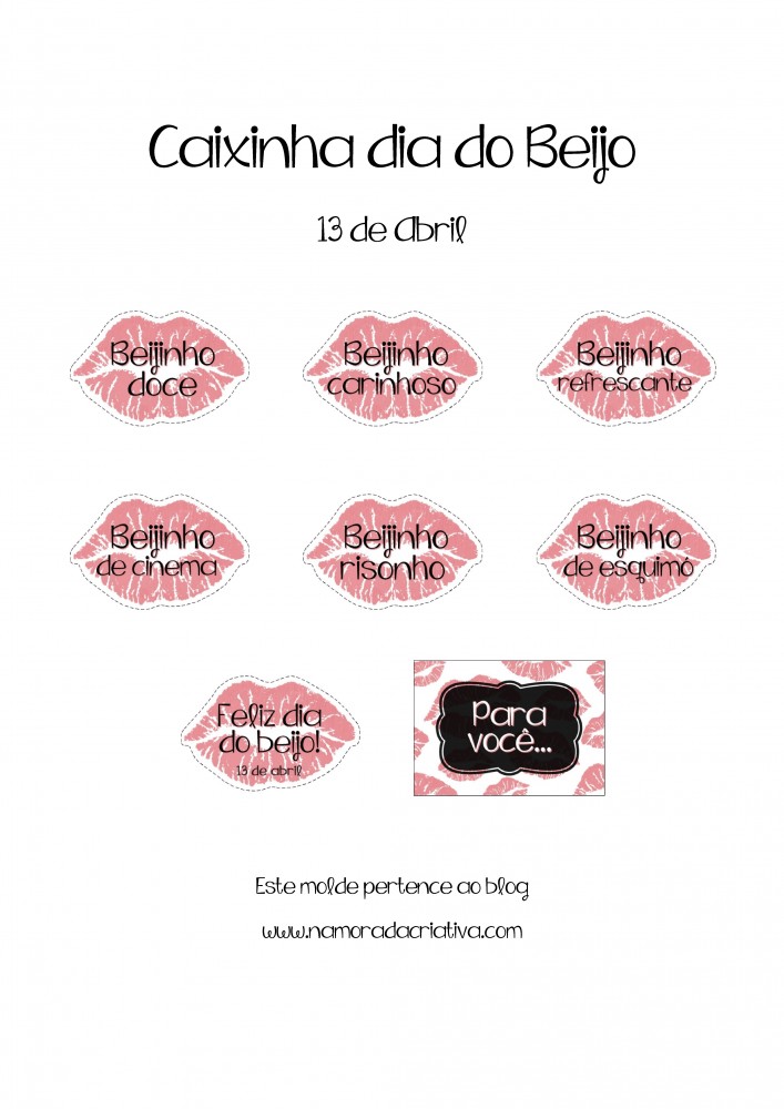 DIY: Caixinha de Beijos | Namorada Criativa - Por Chaiene Morais