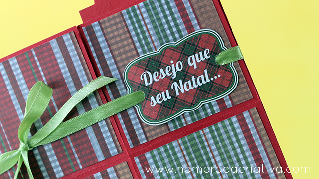 DIY: Card in a Box de Natal | Namorada Criativa - Por Chaiene Morais
